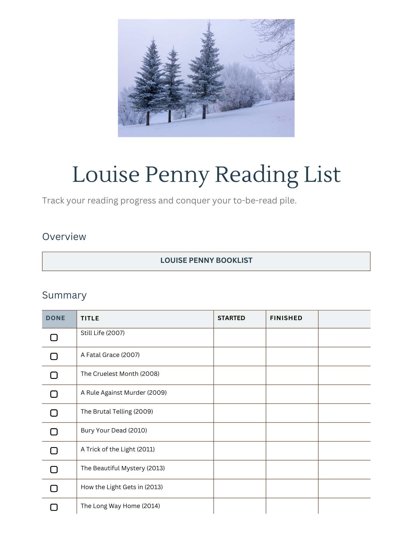 19 Louise Penny Books in Order With Summaries